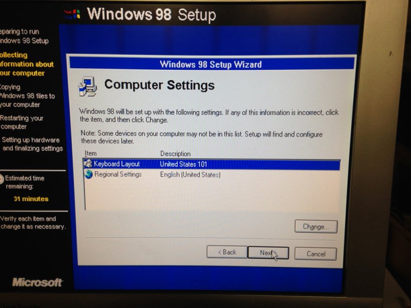 TBT: Installing Windows 98, 16 Years later - Dave Wigstone